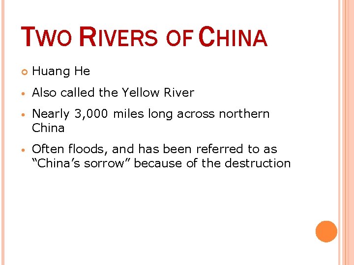 CHINA OVERVIEW A BRIEF HISTORY OF CHINESE DYNASTIES