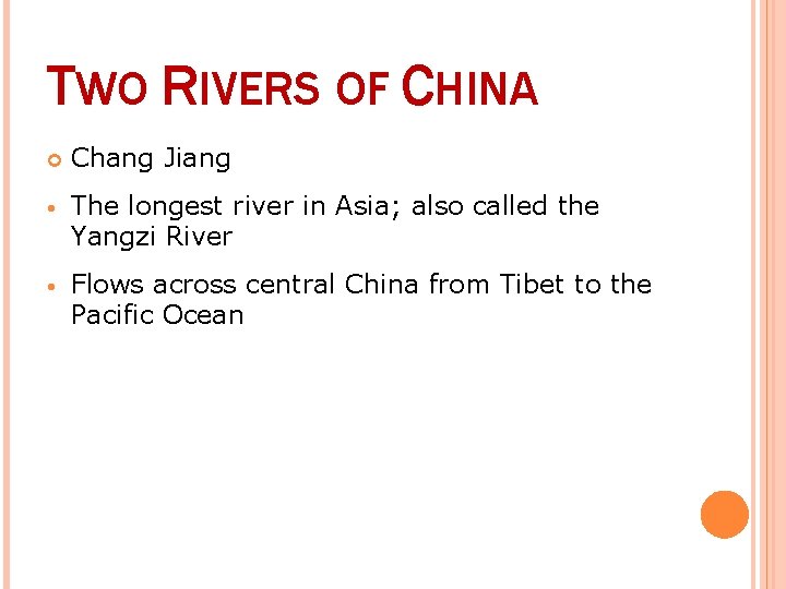 CHINA OVERVIEW A BRIEF HISTORY OF CHINESE DYNASTIES