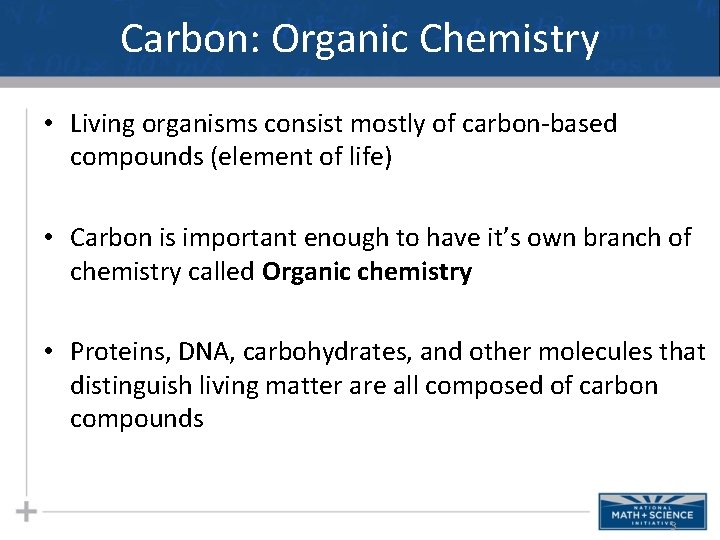 Learning Objectives Explain how the properties of carbon