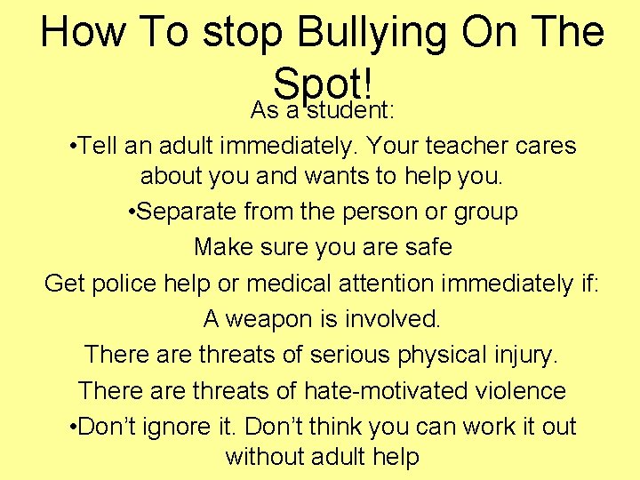 What Is BULLYING Bullying is unwanted aggressive behavior