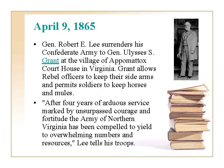 Timeline American Civil War 1861 1865 By Anson