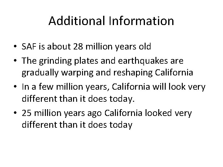 San Andreas Fault By Mrs Plags Richter Scale