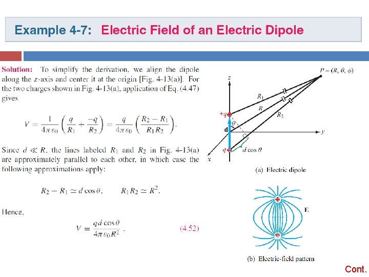 Chapter 4 Overview Maxwells Equations Charge Distributions Volume