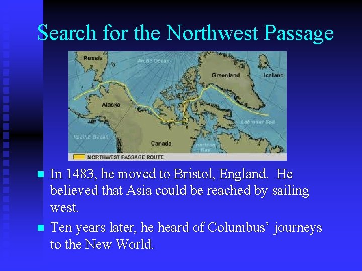 John Cabot SS 4 H 2 Describe European