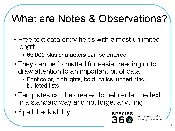 Best Practices for Recording Notes Observations in ZIMS