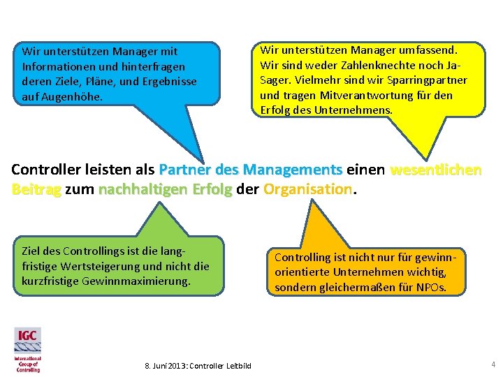 Controller Leitbild 2002 2013 8 Juni 2013 Controller