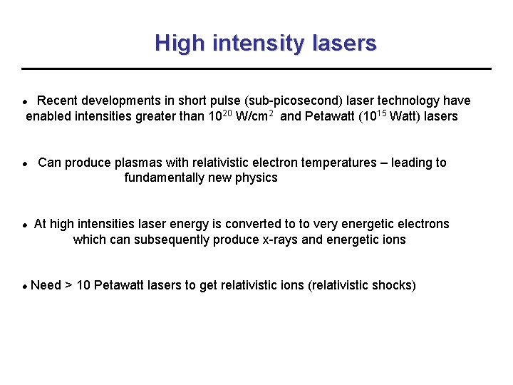 Laboratory astrophysics using high power short pulse lasers