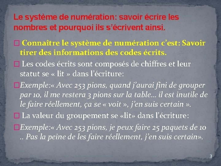 Construction du nombre au cycle 2 Circonscription de