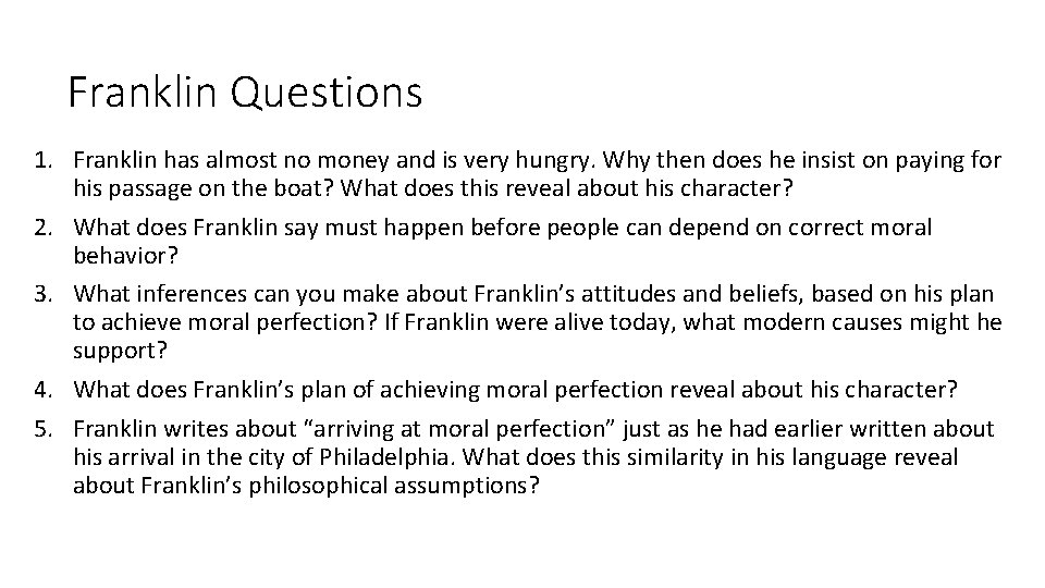 Benjamin Franklin 1706 1790 Born in Boston as