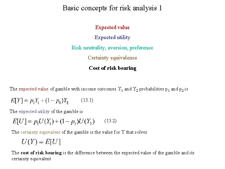 Chapter 13 Irreversibility risk and uncertainty 13 1