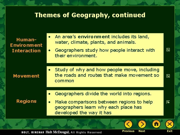 Studying Geography The Big Idea The study of