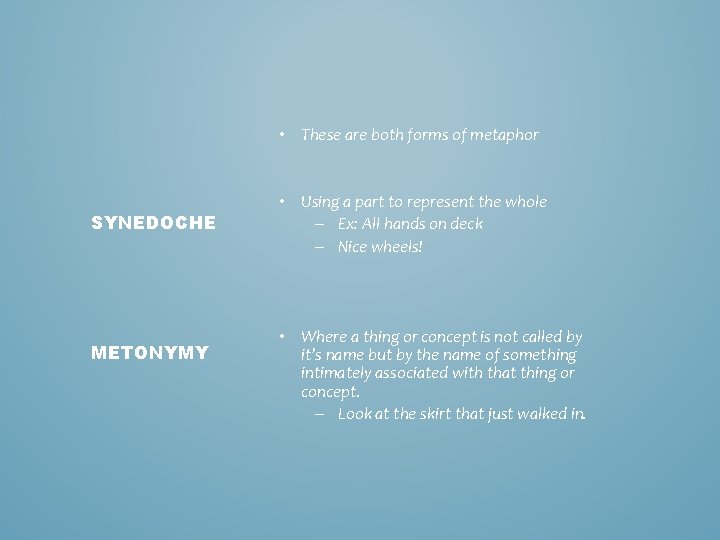 FIGURATIVE LANGUAGE SIMILE The muscles on his brawny