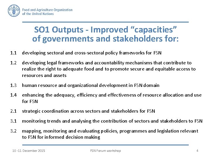 Faos Role In Enabling Effective Food Security And