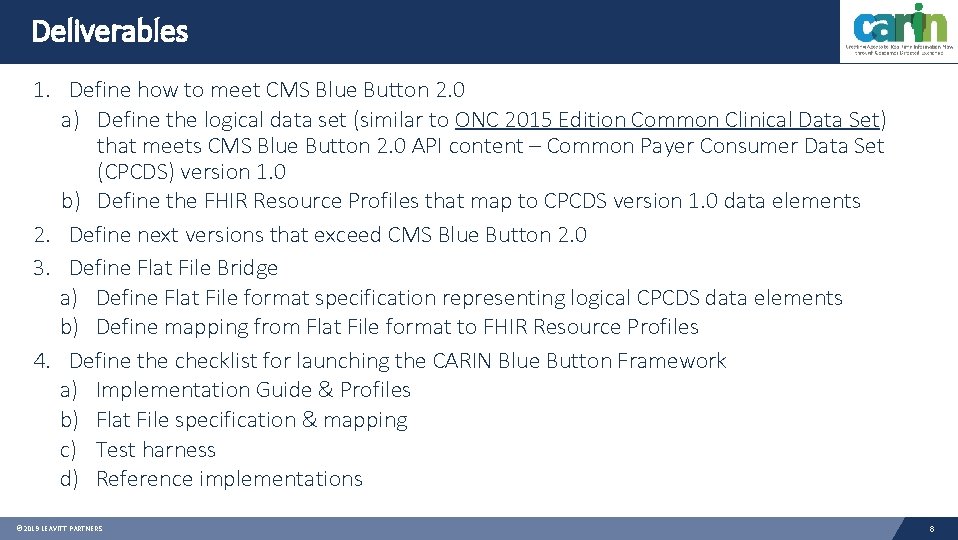 CARIN Blue Button Framework and Common Payer Consumer