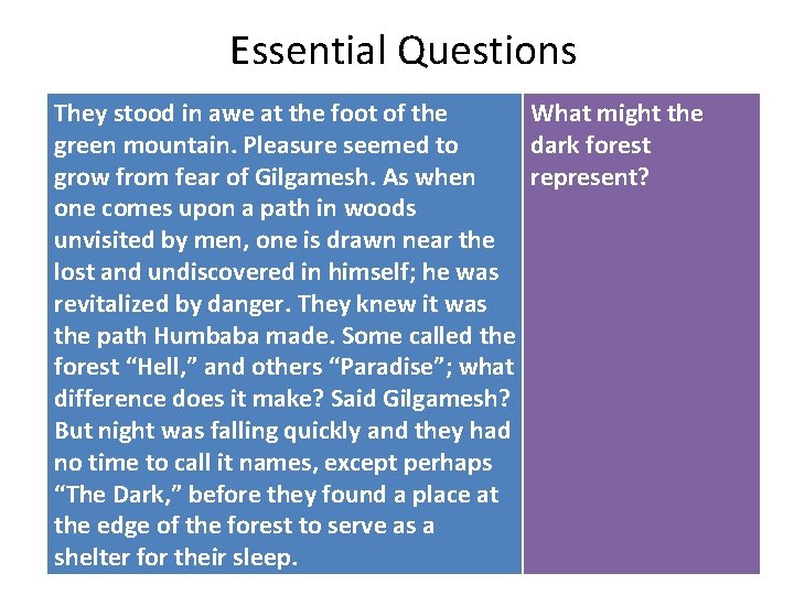 from Gilgamesh Retold by Herbert Mason Word of