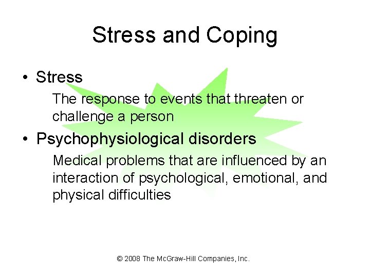 Chapter 14 Health Psychology Stress Coping and WellBeing