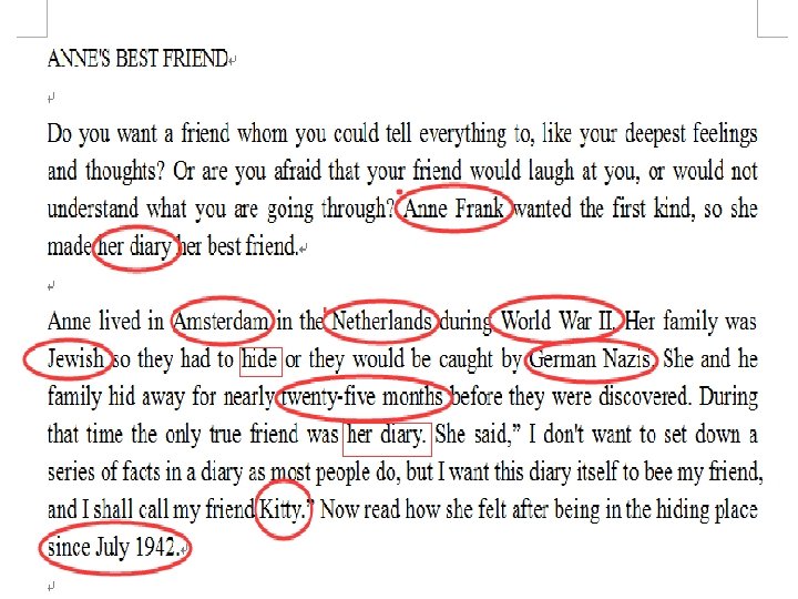 Unit 1 Friendship Reading Annes Best Friend How