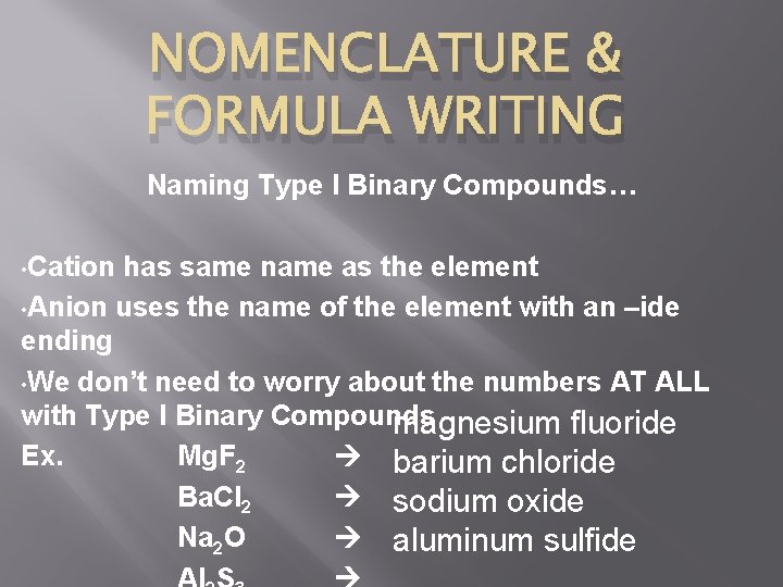 CHEMICAL COMPOUNDS An Introduction to Bonding Q What