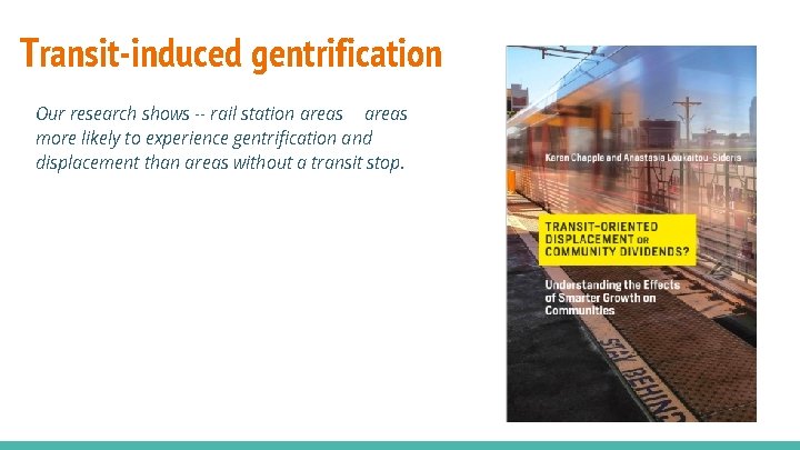 The Urban Displacement Project An Introduction and New