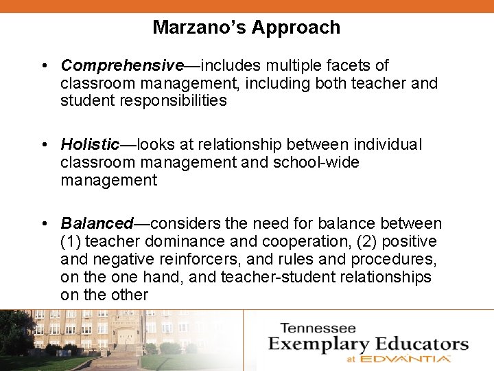 Classroom Management That Works A Presentation Based on