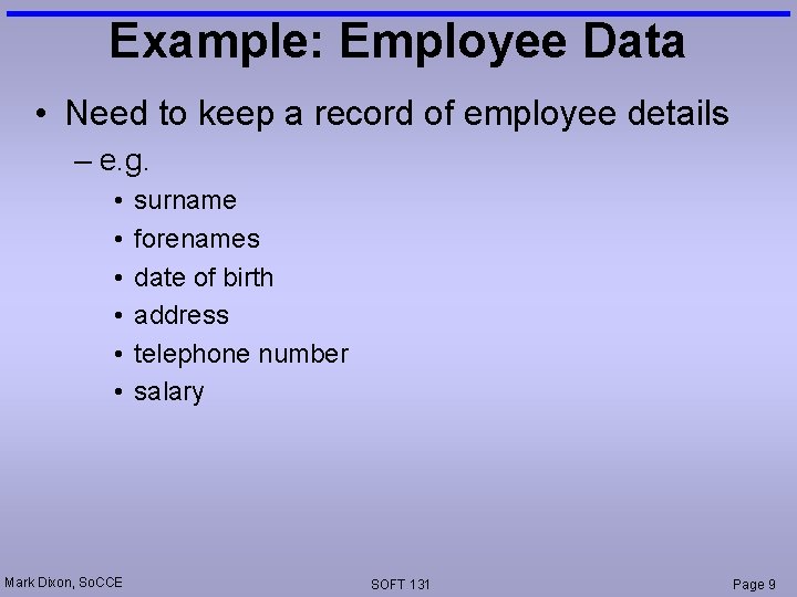 10 Variable Scope and Arrays of Structures Mark