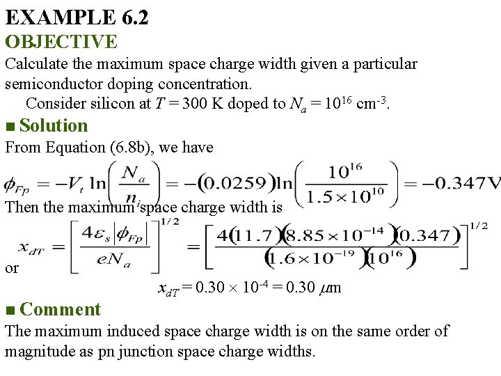 EXAMPLE 6 1 OBJECTIVE Determine the potential Fp
