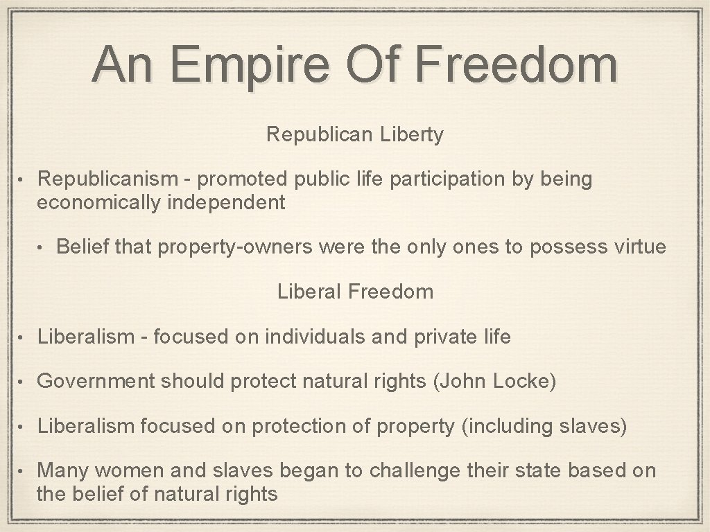 Give Me Liberty Chapter 4 Slavery And Empire