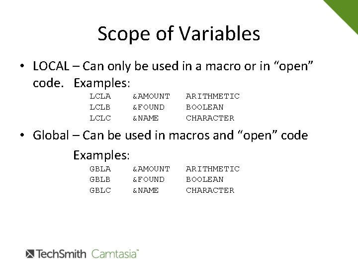 Conditional Assembly and Macro Processing Part 1 Reference