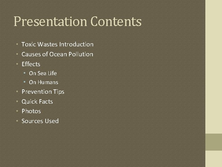 Ocean Pollution By Sam Sirin Marine Biology Period