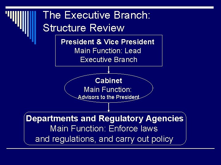 Executive Branch Roles and Powers of the President