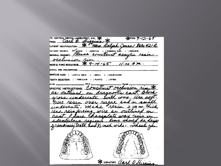 Work AUTHORIZATION FOR REMOVABLE PARTIAL DENTURES A work