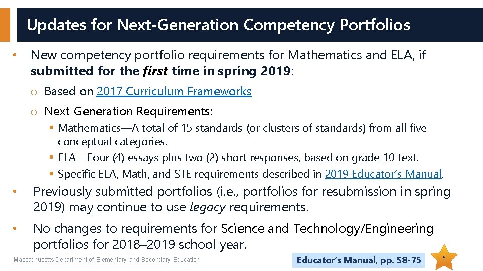 MCASAlt Gradelevel and Competency Portfolios Fall 2018 Robert