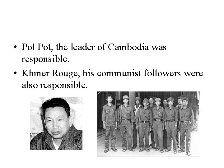 Cambodian Genocide 1975 1979 The Leader Pol Pot