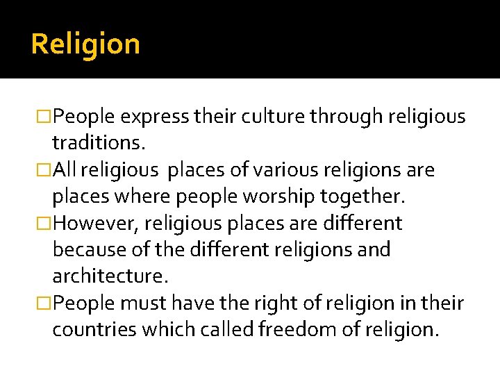 Expressions of Culture Chapter 10 Lesson 1 Objectives