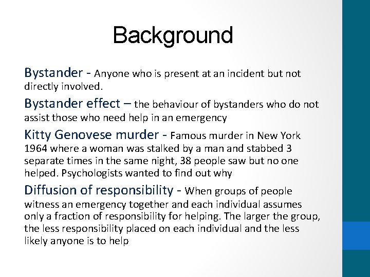 Piliavin Social Psychology Core Studies Background Bystander Anyone