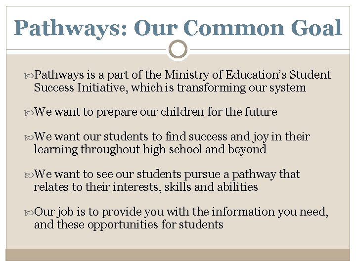Halton District School Board Pathways Planning Information Evenings