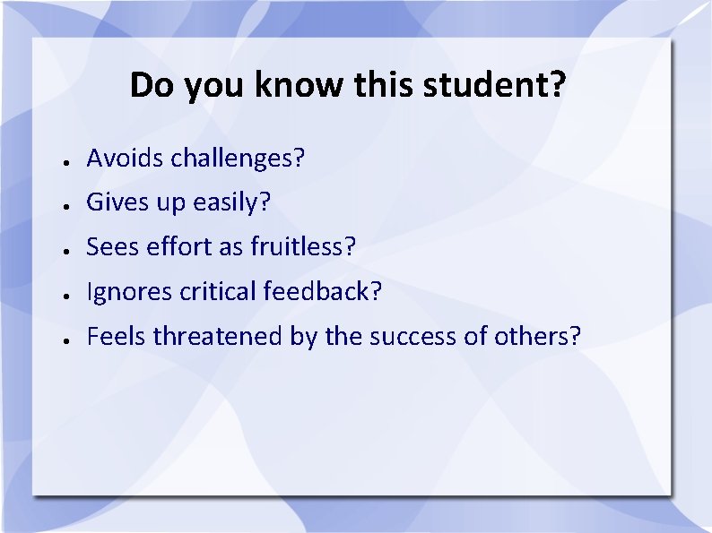 Growth Mindset and PBIS A Schoolwide Strategy Patrenia