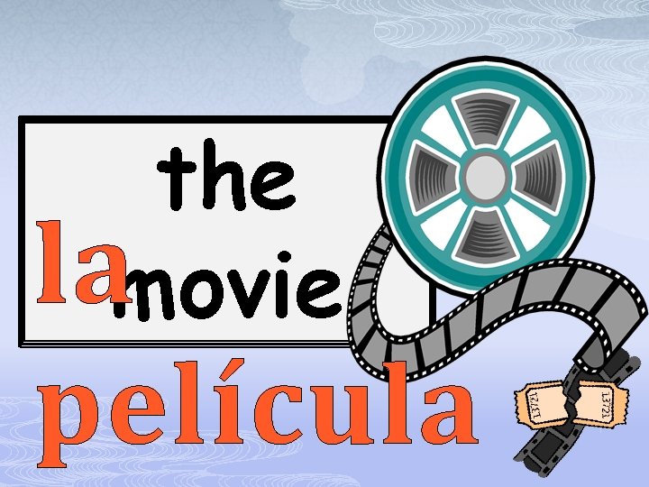 Palabras 1 Unidad 7 Actividades culturales el cine