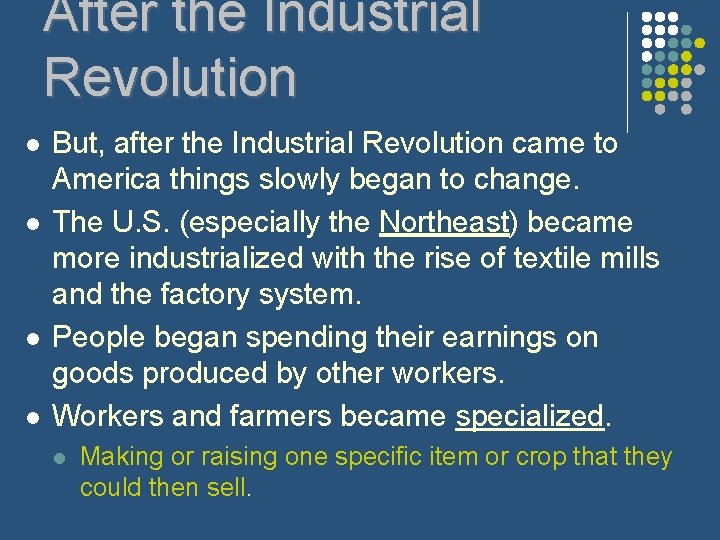 The Market Revolution Before the Industrial Revolution l