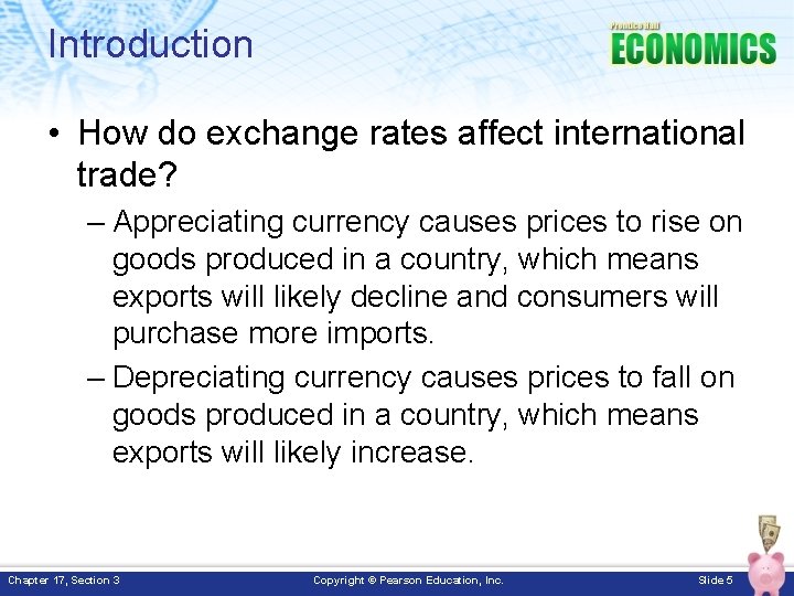 Chapter 17 International Trade Section 3 Objectives 1