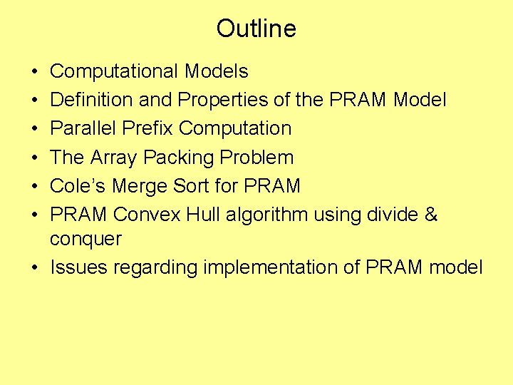 Parallel and Distributed Algorithms Spring 2007 Johnnie W