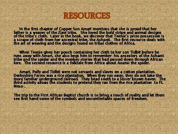 COPPER SUN By Sharon M Draper Paula Hunt