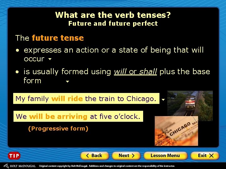 Understanding Verb Tense What are the verb tenses