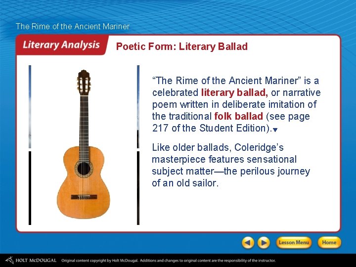 The Rime of the Ancient Mariner Poem by