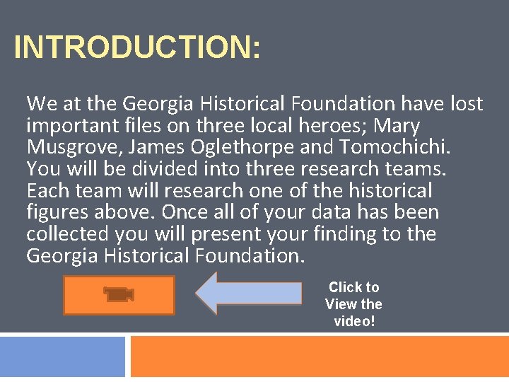 THE FOUNDING OF GEORGIA 2 nd grade Turboquest