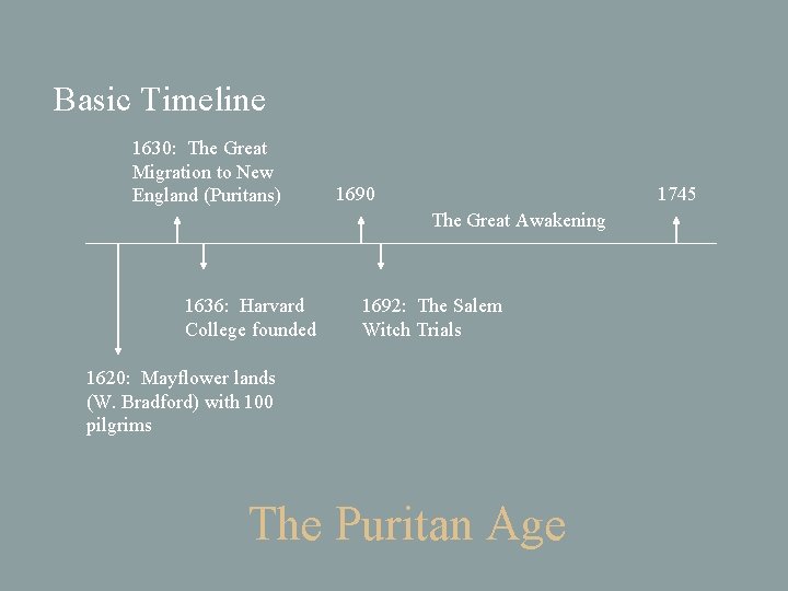 Unit 1 Puritanism William Bradford Of Plymouth Plantation