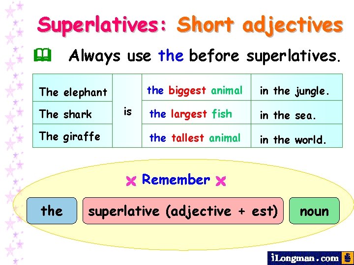 Comparatives Superlatives Chapters 3 5 Book 4 A
