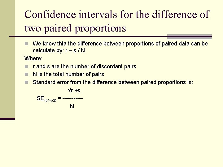 Biostatistics course Part 14 Analysis of binary paired