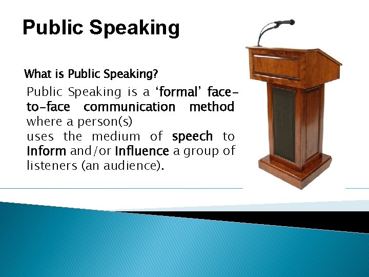 Public Speaking And Oral Reporting Business Communication Public