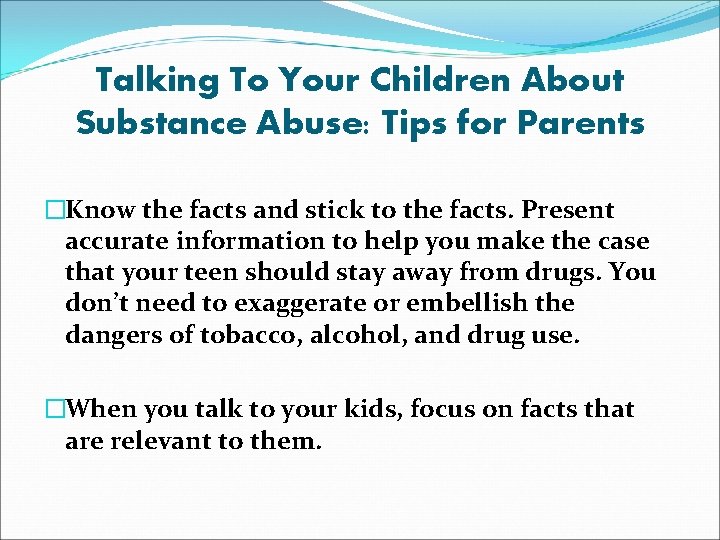 How to Talk to Your Child About Drugs